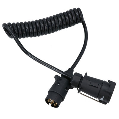 2.5m Trailer Light Electrics Extension Cable Male To Female 7 Pin Plug ...