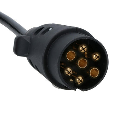 2.5m Trailer Light Electrics Extension Cable Male To Female 7 Pin Plug ...
