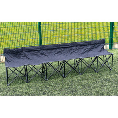 2.6M PORTABLE 6 SEATER FOLDING BENCH -FOOTBALL SPORTS OUTDOOR SPECTATOR ...