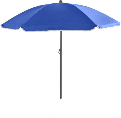 2.8m Blue Garden Parasol Umbrella Sun Shelter