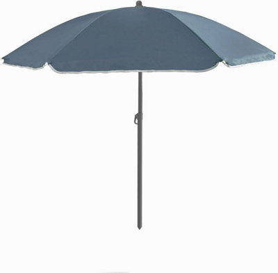 2.8m Grey Garden Parasol Umbrella Sun Shelter