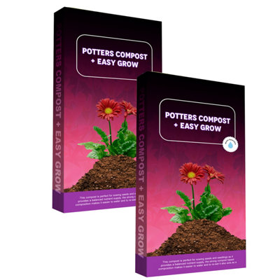 2 Bags 120L Nutrient Balanced Easy Grow Potters Compost Seed Sowing ...