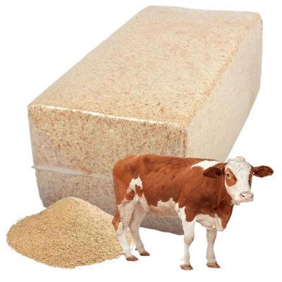 2 Bags (40kg) Compressed Non-Abrasive Sawdust Bales Wood Shavings Ideal ...
