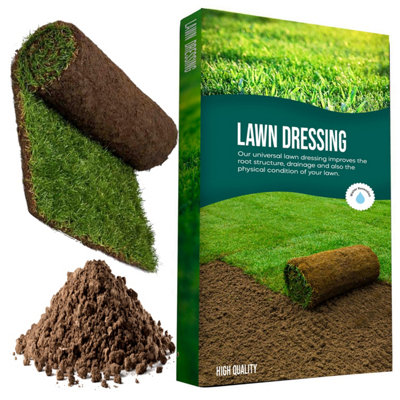 2 Bags (50 Litres) Lawn & Turf Dressing Soil Designed To Help Maintain ...