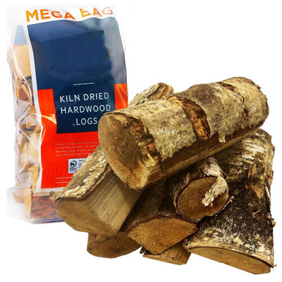 2 Bags Easy To Light Ready To Burn 44 Litre Dried Firewood Logs For ...