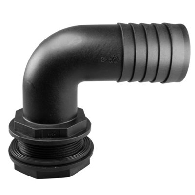 2" barb Water butt/rain barrel/water storage tank overflow hosetail ...
