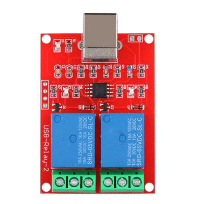 2-Channel 5V USB Smart Relay Controller Module for PC Expansion