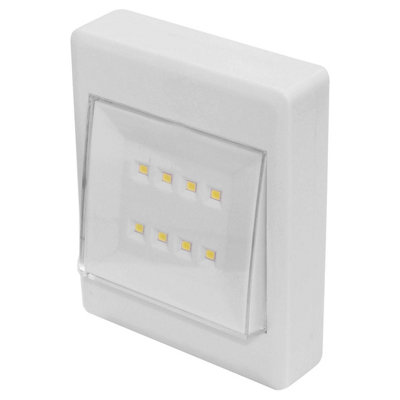 2 COB Wireless LED Light with Switch - 200 Lumen Portable Battery ...