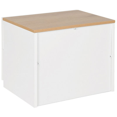 2 Drawer Bedside Table EDISON White