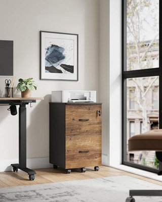 2-Drawer File Cabinet,Locking Filing Cabinet,Small Rolling File Cabinet ...