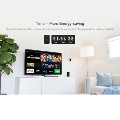 2 Gang Smart Touch Switch White with Timer, App & Voice Control, No ...