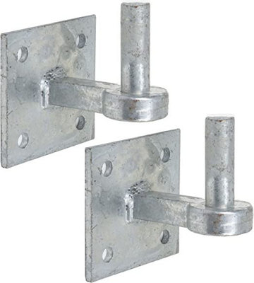 2 Heavy Duty Galvanised 19mm Hook Plates - Farm/Field/Gate