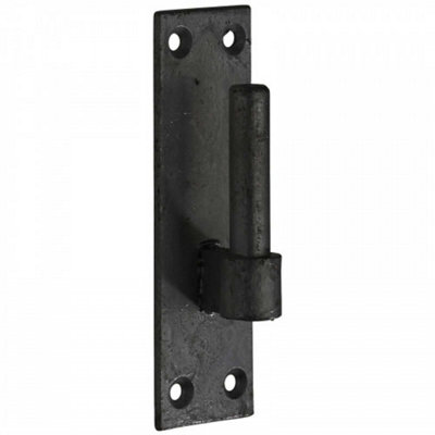 2 Heavy Duty Gate Hooks for Band Gate Hinge Brackets 12mm Pin Black