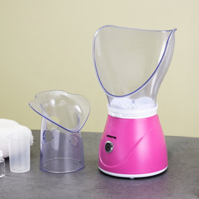 2-in-1 Electric Facial Steamer Nasal Inhaler for Cold Flu Sinus Relief