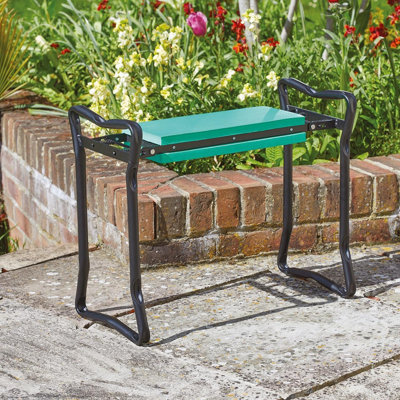 2-in-1 Folding Garden Kneeler or Seat - Foldable Garden or DIY Kneeling ...