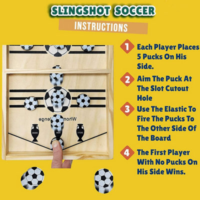 2-in-1 Portable Board Game Set, Fast Sling Puck Game & Snakes and ...