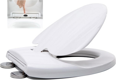 2-in-1 Soft Close Family Child Toilet Seat Quick Release Potty Training ...