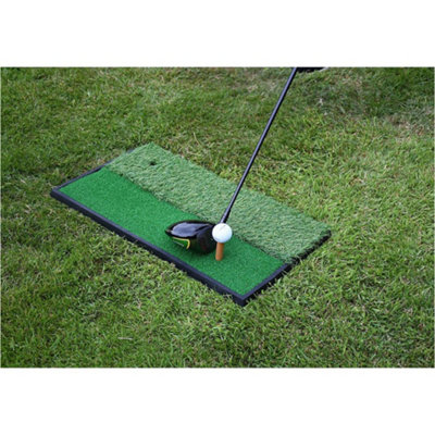 2 in 1 Tee Off Golf Matt - Mini Home Driving Range Pad - Protect Grass ...