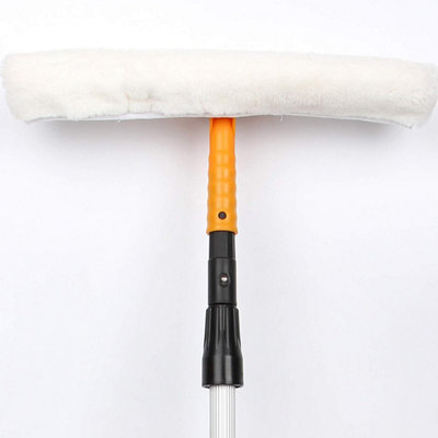 2 in 1 Telescopic Window Squeegee Cleaner with Extendable Handle ...