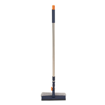 2 in 1 Window Scrubber and Squeegee Cleaner with Microfibre Head and ...