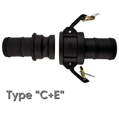 2 in Camlock Hose Coupling Fitting Male Female - Type E + C Cam ...