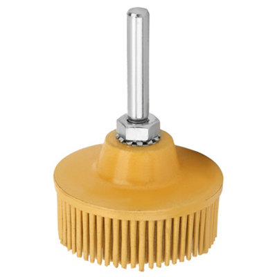 2-Inch Yellow Bristle Disc for Polishing and Grinding - Rubber Abrasive ...