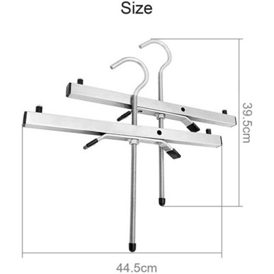 2 Locks Universal Heavy Duty Ladder Roof Rack Clamp Clamps Lockable ...