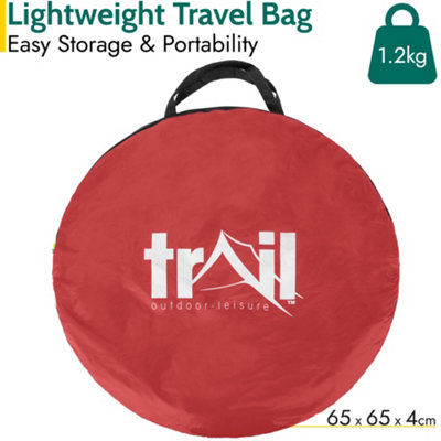 2 Man Pop Up Tent Lightweight Portable Camping Festival Shelter Single ...