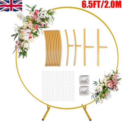 2 Meter Round Hoop Balloon Arch Flower Display Stand Frame for Wedding ...