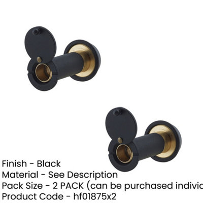 2 PACK 180 Degree Door Viewers for 50-70mm Doors with Intumescent ...
