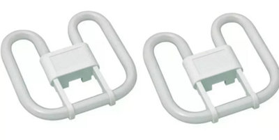 2 PACK 2D 16W 4 PIN GR10q 827 WARM WHITE 1075 LUMENS BRIGHT COMPACT ...