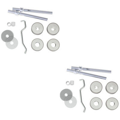 2 PACK - 30mm Back to Back Door Handle Fixing Pack Set- Join 2 Pull ...