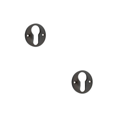 2 PACK 40mm Dark Bronze Euro Profile Escutcheon for Luxury Homes ...