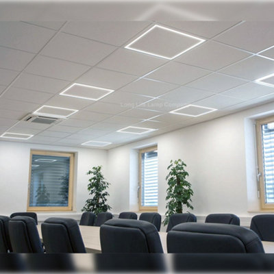 2 pack 600 x 600 40w LED Edge Lit Border Recessed Ceiling Light 6500k ...