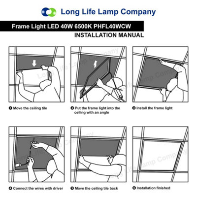 2 pack 600 x 600 40w LED Edge Lit Border Recessed Ceiling Light 6500k ...