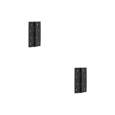 2 PACK Antique Black Butt Hinge 100x67mm - Classic Design for Doors ...