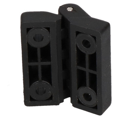 2 Pack Black Polyamide Hinge Reinforced Plastic 39x39mm Italian Made ...