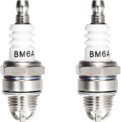 2-Pack BM6A 3-Electrode Spark Plugs, Replaces M7/L7T/CJ8, Durable for ...