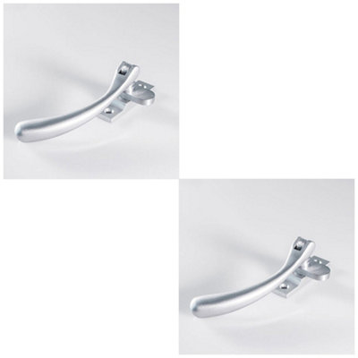 2 PACK - Bulb Ended Casement Window Fastener - 98mm Handle 45mm Centres ...