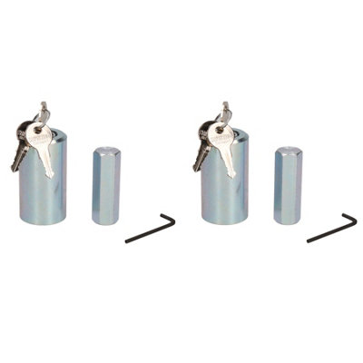 2 Pack Caravan Corner Steady Stabiliser Leg Nut Lock Insurance Approved ...