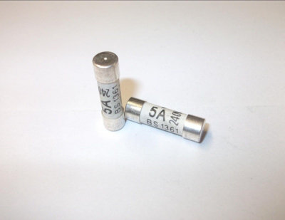 2 Pack Consumer Unit Fuse Board Fuse Box 5Amp Cartridge Fuse