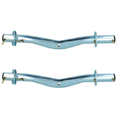 2 Pack Cranked Boat Roller Wing Bracket For Ribbed Side Rollers ...
