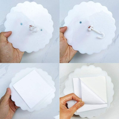 2 Pack Dome Ceiling Hooks Mosquito Net and Bed Canopy 12cm 2 Sets Easy ...