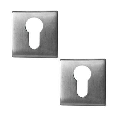2 PACK Elegant Square Euro Profile Escutcheon for Enhanced Security ...