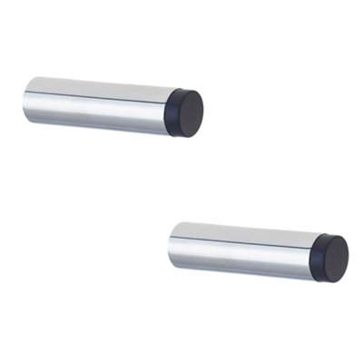2 PACK Elegant Wall Mounted Door Stops in Polished Nickel Finish ...