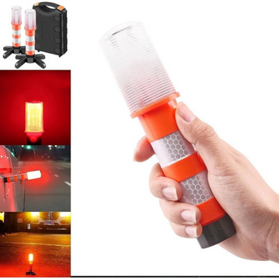 2 Pack Emergency Road Flares Warning Signal Light For Car Van Breakdown