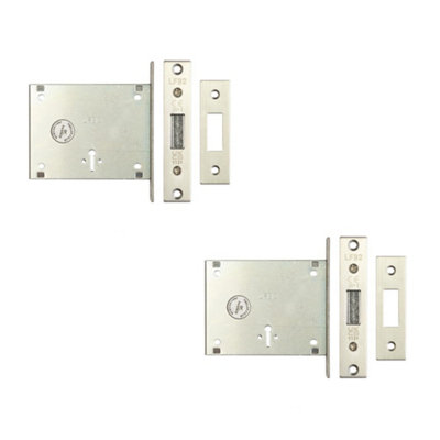 2 PACK Fire Brigade FB2 Mortice Locks for Enhanced Security