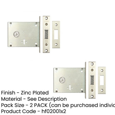 2 PACK Fire Brigade FB2 Mortice Locks for Enhanced Security