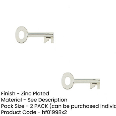 2 PACK Fire Brigade Locking Keys for FB Padlocks - Secure Your Gear