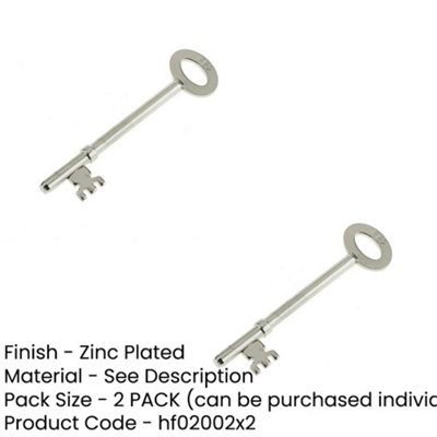 2 PACK Fire Brigade Mortice Locks Key Set for Emergency Access